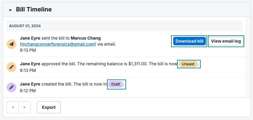 Bill Timeline – Home